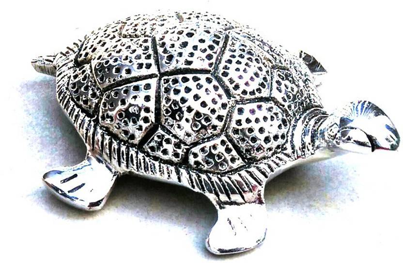 Anant Traditional White Metal Tortoise Kachua Decorative Showpiece - 3 ...