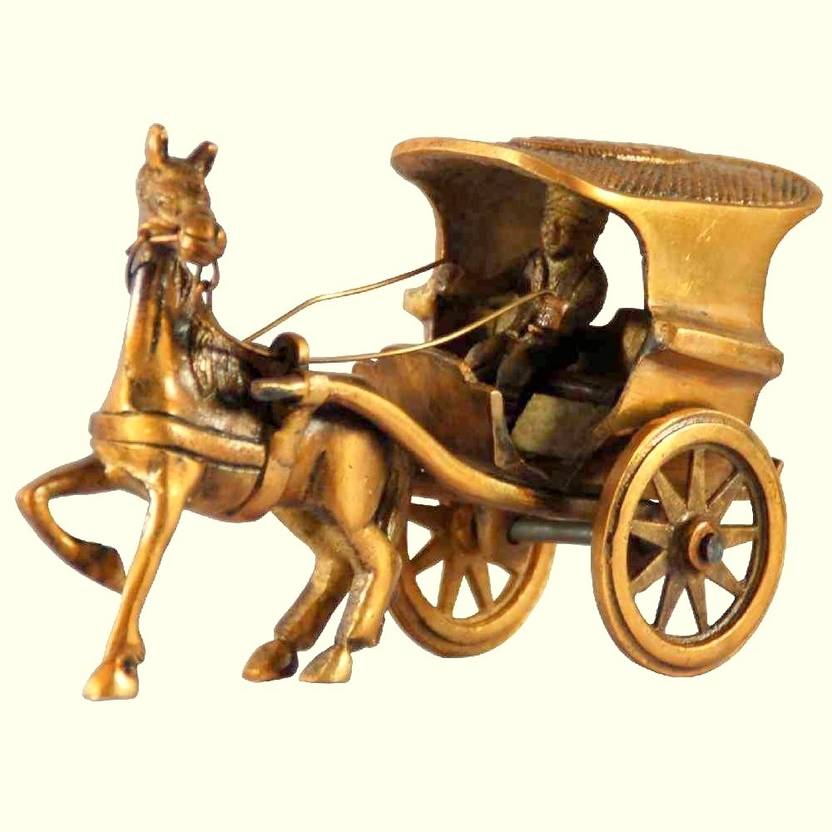 Villcart Brass Ghoda Gadi Decorative Showpiece - 9.3 cm Price in India ...
