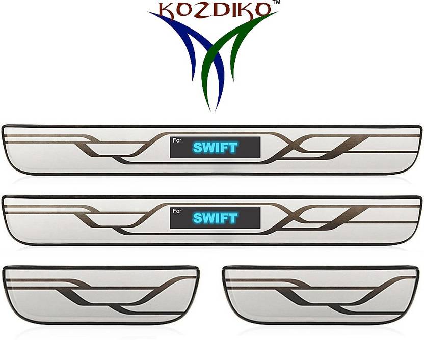 KOZDIKO Premium Quality Wireless 7mm Stainless Steel Led Scuff Plates ...