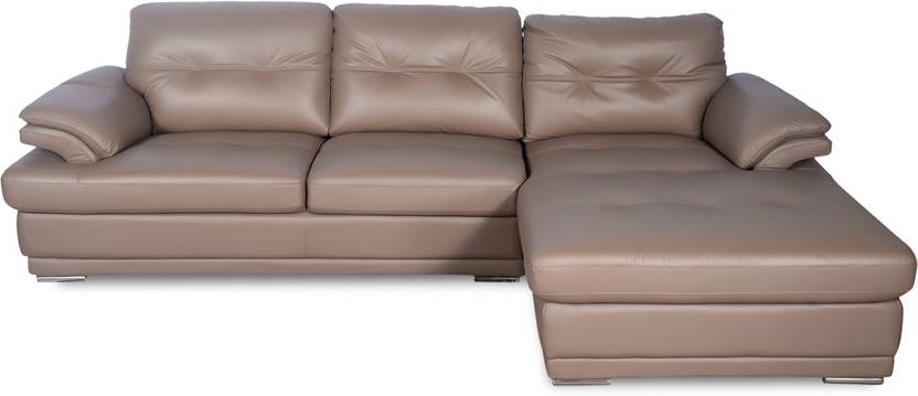 Godrej Interio Aspire L shape Leatherette 3 Seater Sofa Price in India ...