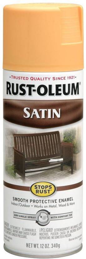 RUST-OLEUM Stops-Rust-Enamel Satin Amber Spray Paint 340 ml Price in ...