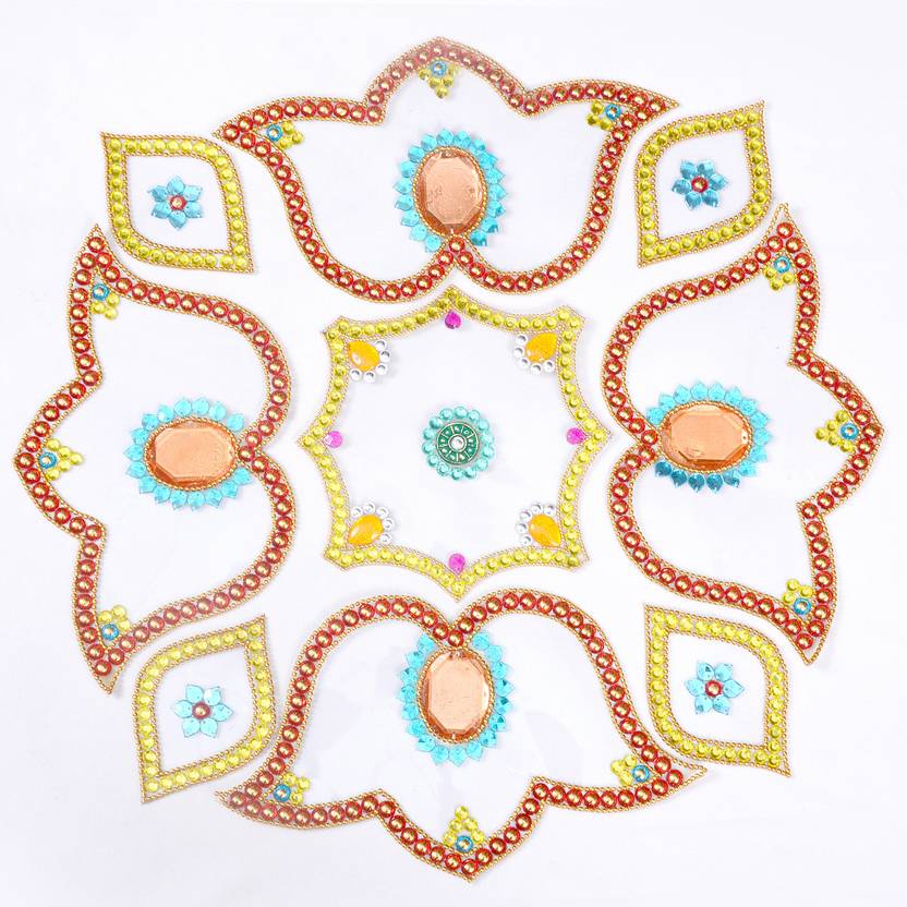 Amba Handicraft Kamal Rangoli Self Adhesive Sticker Price in India ...