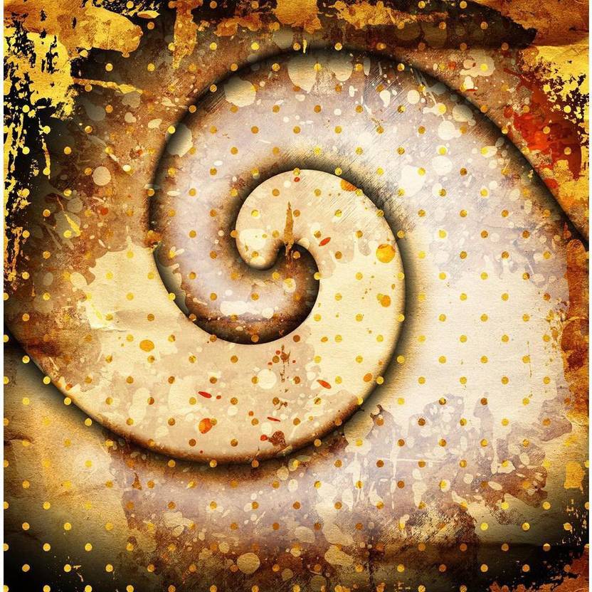 Artzfolio Grunge Twisted Art Framed Art Print Canvas 24.3 inch x 24 ...