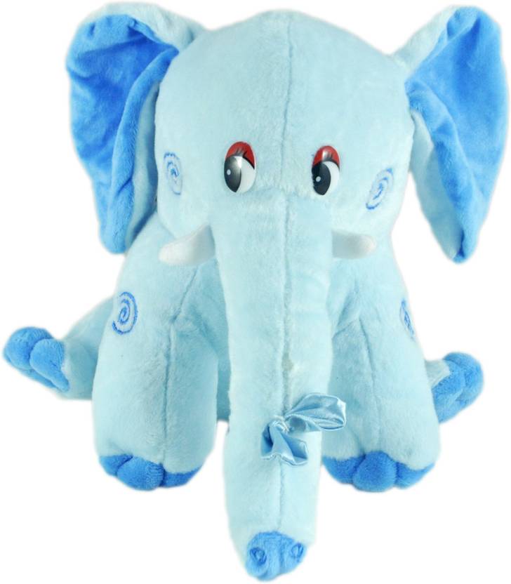 Babysid Collections Soft Toy Light Blue Elephant - Circles - 22 cm ...