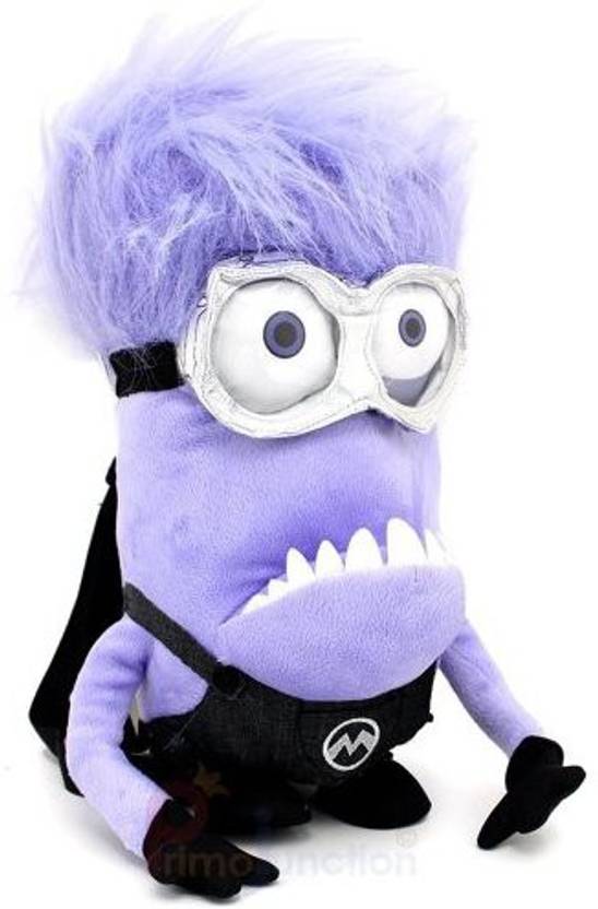 Despicable Me Purple Minion Evil Tim Plush Backpack - Purple Minion ...