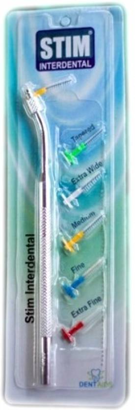 STIM Interdental Brush With Refils Tapered To Super Fine Toothbrush ...