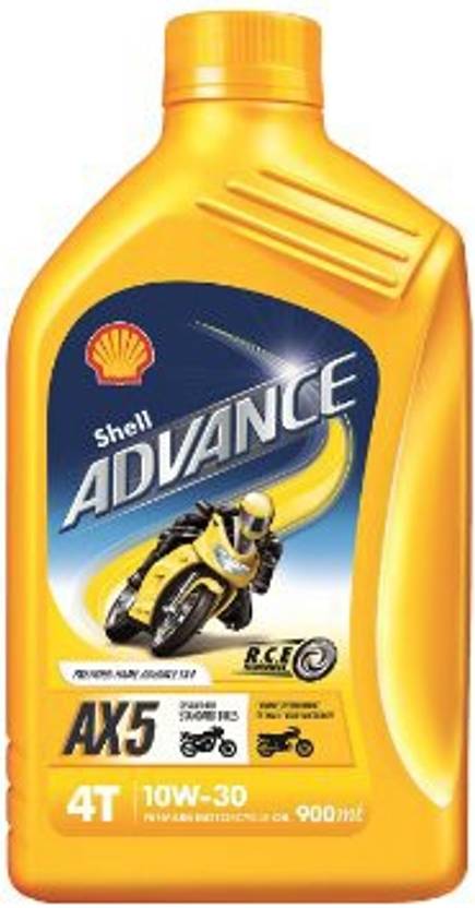 Shell 10W-30 Advance AX5 Synthetic Blend Engine Oil Price in India ...