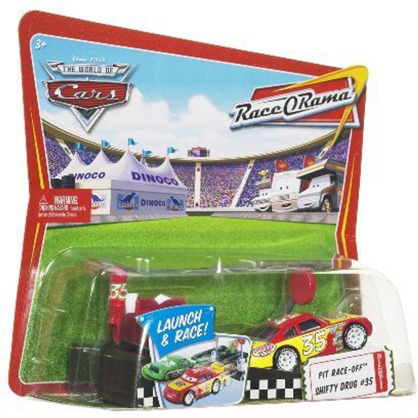 MATTEL Disney/Pixar Cars Pit Race-Off Shifty Drug With Launcher ...