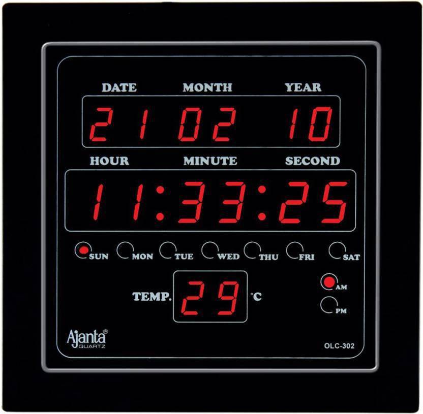 AJANTA Digital 25 4 Cm X 25 4 Cm Wall Clock Price In India Buy AJANTA ajanta-digital-25-4-cm-x-25-4-cm-wall-clock-price-in-india-buy-ajanta