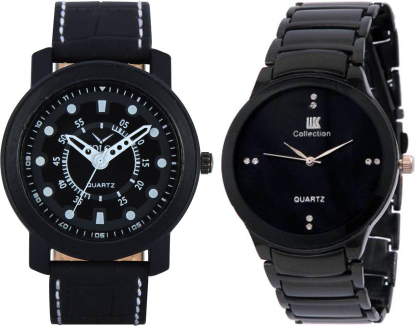 IIK Collection Metal With VLW050015 Leather Belt Analog Watch - For Men ...