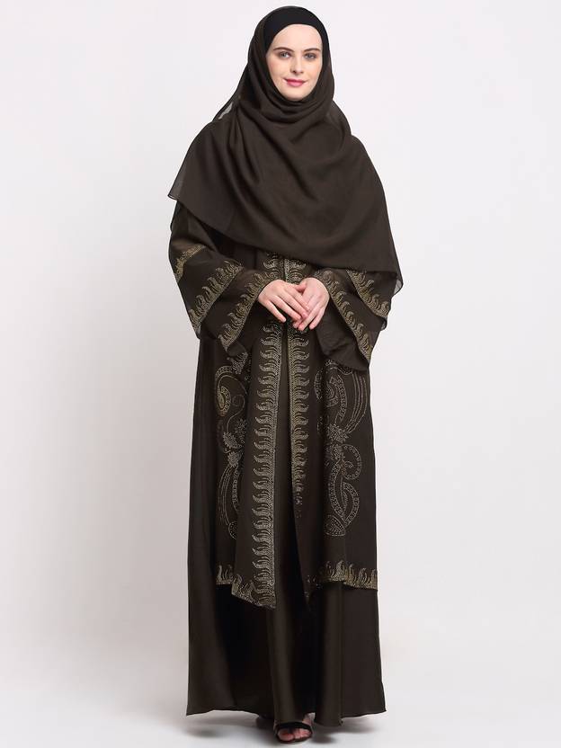 Klotthe KLBQ-1068 Polyester Self Design Burqa Price in India - Buy ...