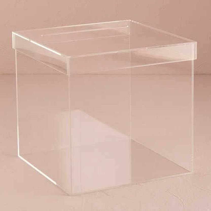 Moda Bella Acrylic Storage Box with Lid (Transparent, 8 X 8 X 8Inch) 8 ...