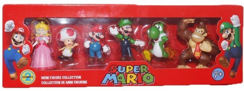 Delite New Cartoon SUPER MARIO BROS Mini Toy Figures Kids Pack ...