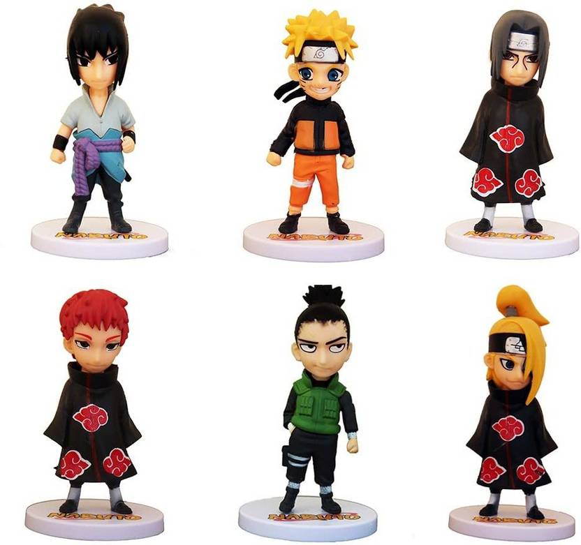 OFFO Naruto Anime Set of 6 Collectibles For Office Desk and Study Table ...