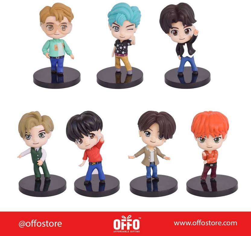 OFFO BTS Tiny Tans - Set of 7| BTS / BT21 Merchandise For BTS Army & K ...