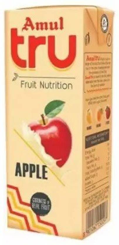 Amul TRU Apple Seltzer 200 Ml. PET (Pack of 30) PET Bottle Price in ...