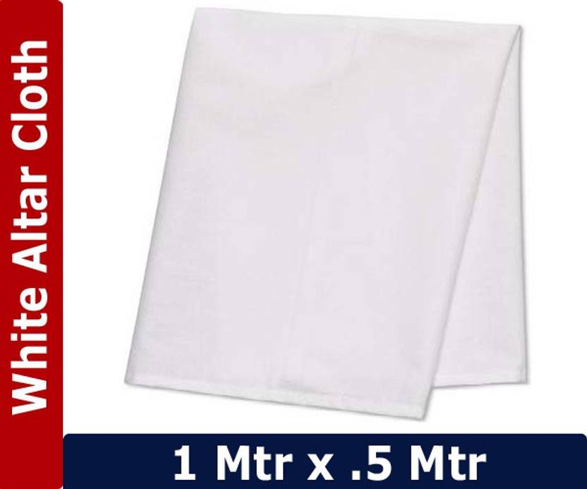 Dirghaanshi Hindu Pure Cotton White Cloth, Safed Kapda for Puja, For ...