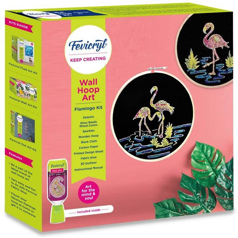 Flipkart.com | Fevicryl Wall Hoop Art Kit, DIY Art & Craft Kit - Wall ...