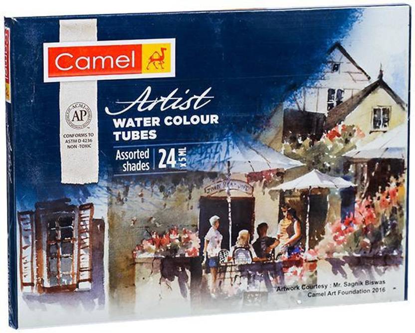 Flipkart.com | Camel Camlin Artist 5ml Watercolor Tube set - 24 Shades ...
