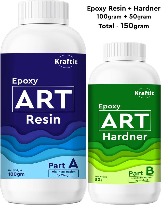 Flipkart.com | Kraftit Epoxy Resin and hardner (150g) Clear and Fast ...