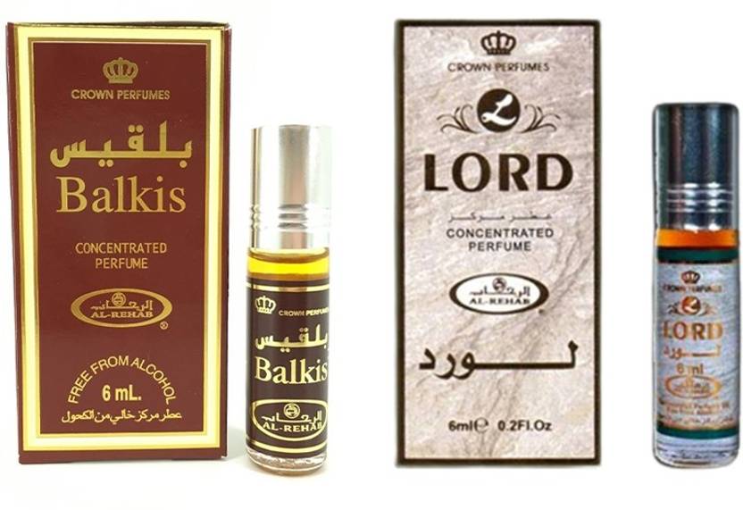 AL- REHAB Balkis & Lord Attar Combo Pack Floral Attar Price in India ...