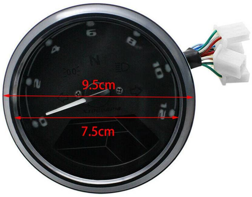 BNF 1 Piece Motorcycle Speedometer Gauge Odometer1 Piece Magnetic Force ...