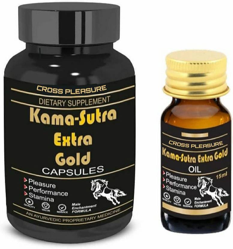 Cross Pleasure Kama-Sutra Extra Gold 60 Capsule Male Supplement & Kama ...