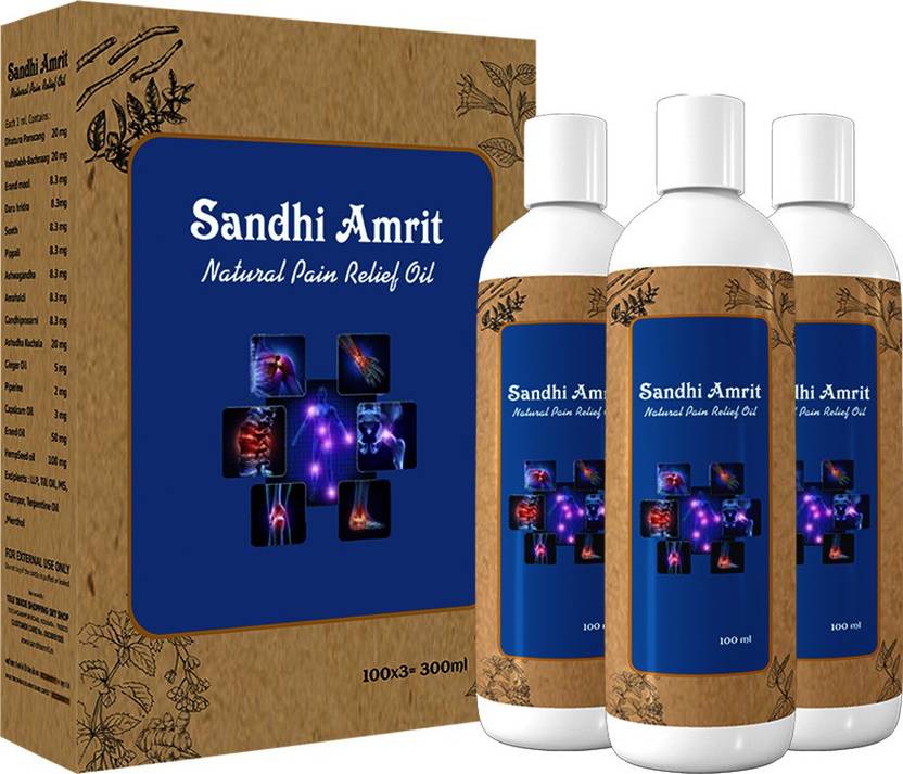 Divya Shri Sandhi Amrit Dhuan Dhaar Pain Relief Oil made with the Power ...