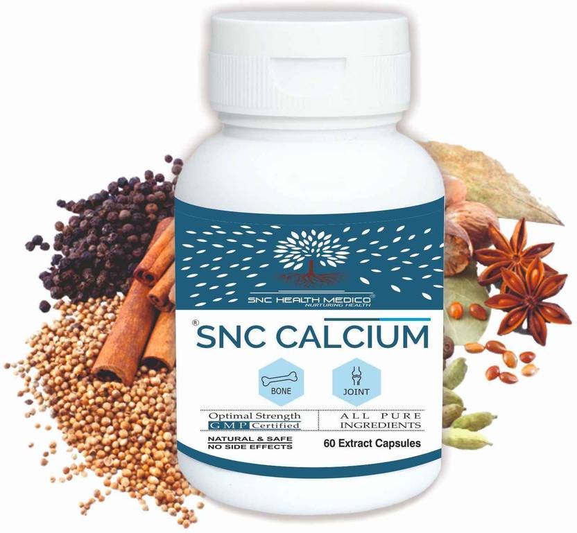 SNCHEALTHMEDICO SNC Natural Calcium Extract 500mg- For Healthy Bone ...