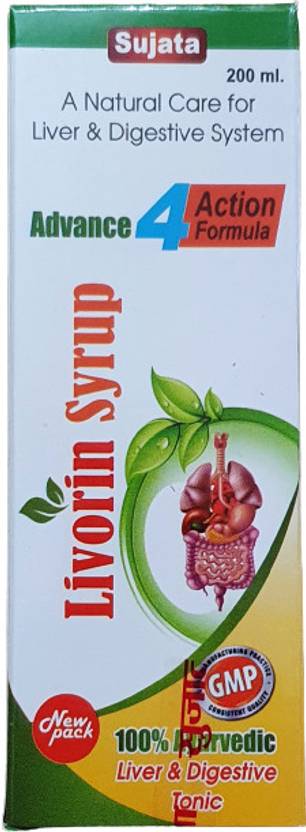 Sujata ayurvedic pharmacy Sujata Livorin Syrup 200ml (Pack of 1) Price ...