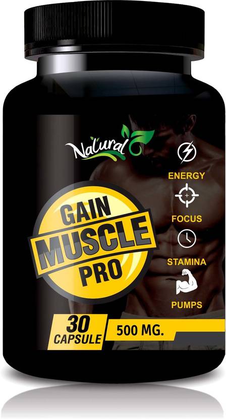 NATURAL Gain Muscle Capsules Weight Gain Product, Weight Gainers ...