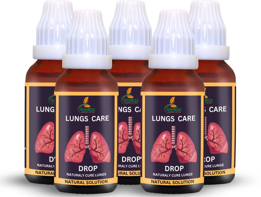 grinbizz Lungs Care Drop for Smokers Detoxifies Lungs/Respiratory ...