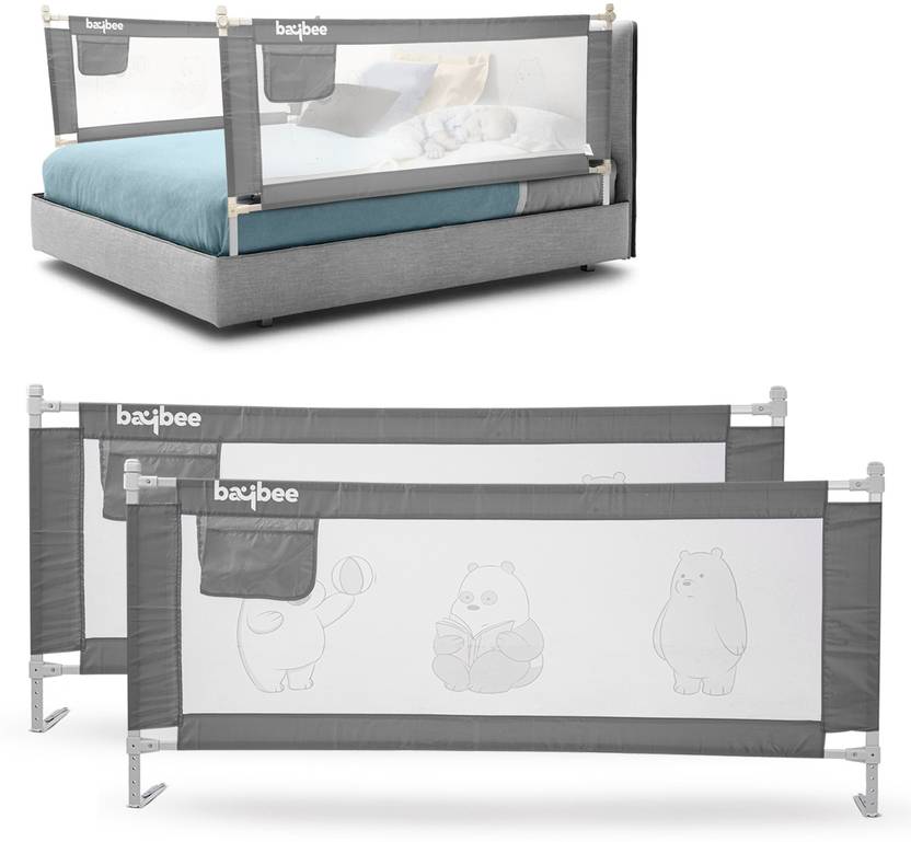 baybee Bed Rail Guard Barrier Baby Portable Safety Protector Fence ...