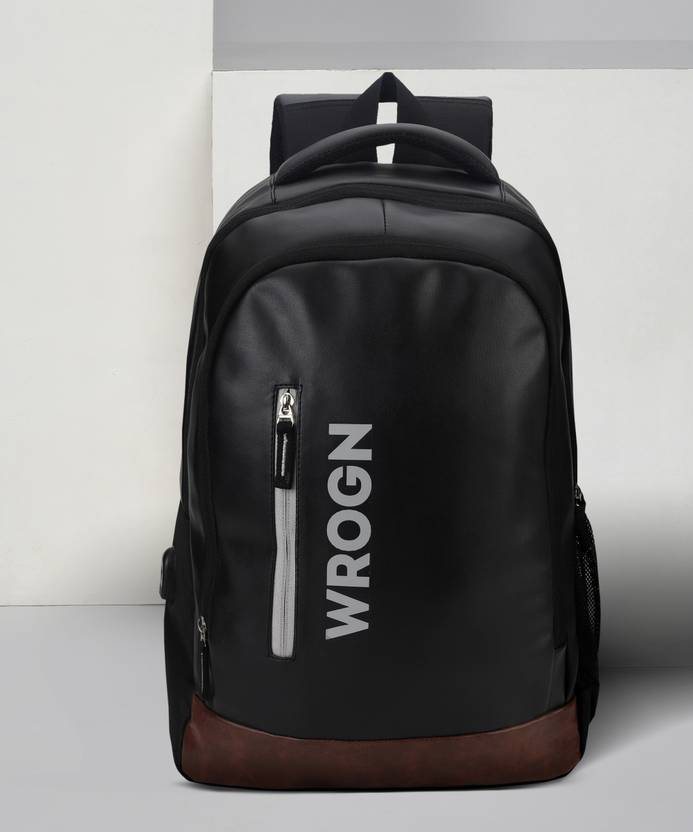 WROGN Large Backpack with USB Charging Port 15.6 inch with two ...