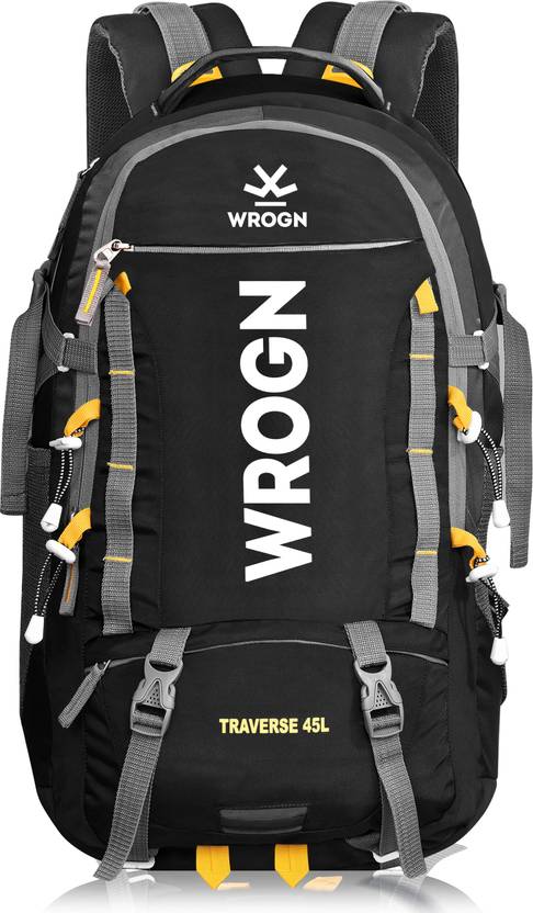 WROGN Heavy Duty Travel Laptop Backpack with Rain Cover 45 L Laptop ...