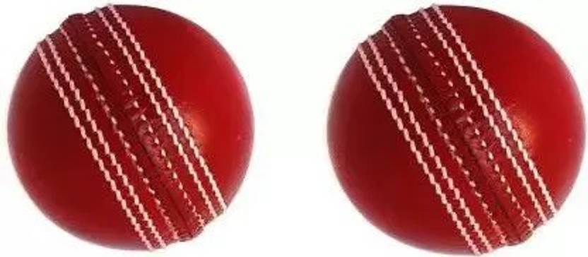 Purviox 2 Piece Cricket Leather Ball For Practice | Red Cricket Leather ...