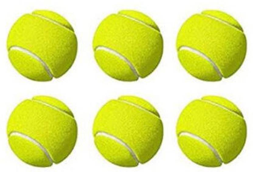 nizex Cricket Tennis Ball Green Color Ball For Tennis Players , 6 Balls ...