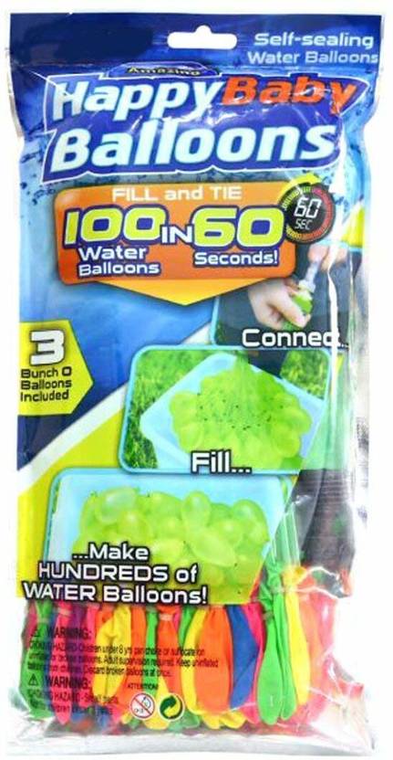 Flipkart.com | Wolfano Solid Holi Magic Balloons Auto Fill Water ...