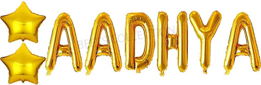 Flipkart.com | Shilpveda Solid AADHYA Name Letters foil Balloon Foil ...