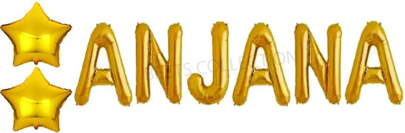 Flipkart.com | Shilpveda Solid ANjANA Name Letters foil Balloon names ...