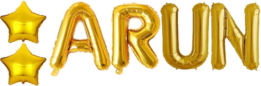 Flipkart.com | Shilpveda Solid ARUN Name Letters foil Balloon names ...
