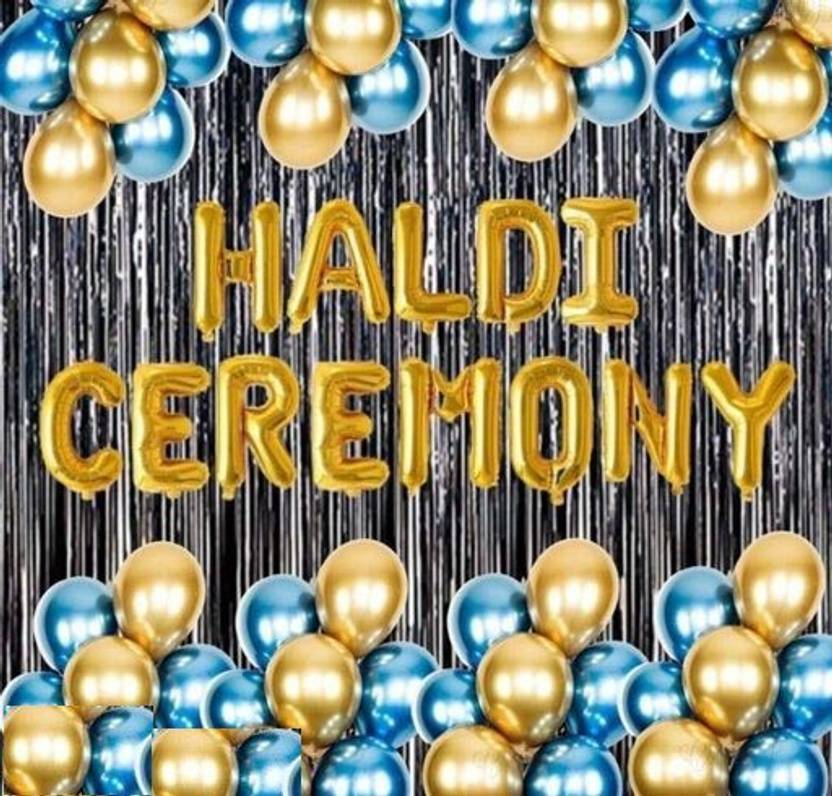 Flipkart.com | NVRV Solid HALDI CEREMONY PARTY DECORATION KIT Balloon ...