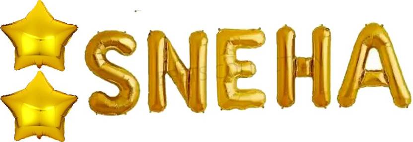Flipkart.com | Shilpveda Solid SNEHA Name Letters foil Balloon names ...