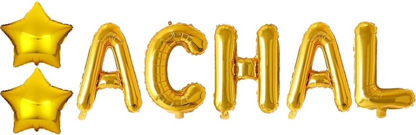 Flipkart.com | Shilpveda Solid ACHAL Name Letters foil Balloon names ...