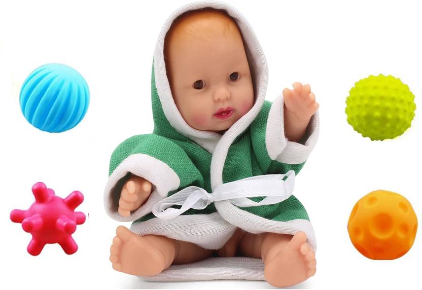 Joy Stories Set of 5 PVC Mini Infant Baba Doll & 4 Vinyl Chu Chu ...