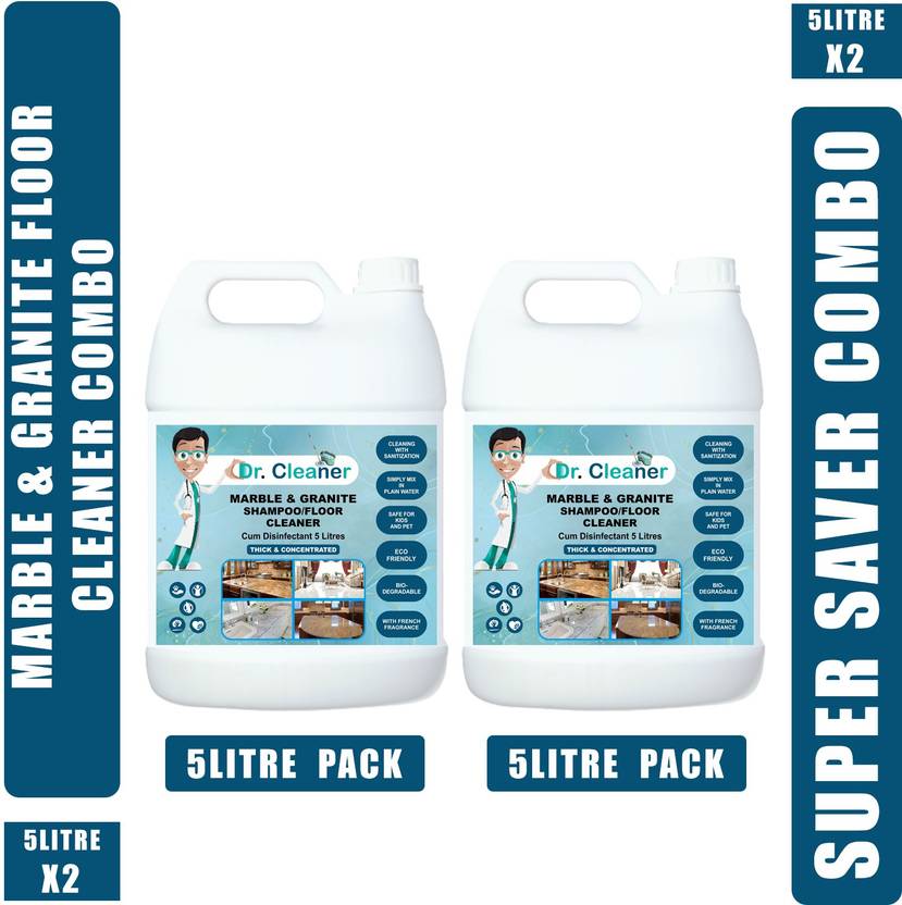 DRCLEANER Marble & Granite Floor Cleaner Combo (5+5=10L). THICK ...