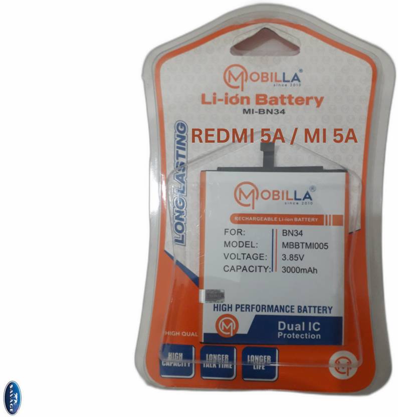 Mobilla BN34 / 3000mAH Battery - Mobilla : Flipkart.com