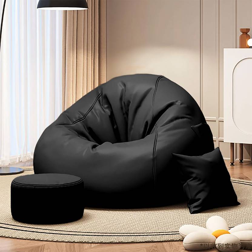 Lazzy 5XL Official : Lazzo with footrest Teardrop Bean Bag With Bean ...