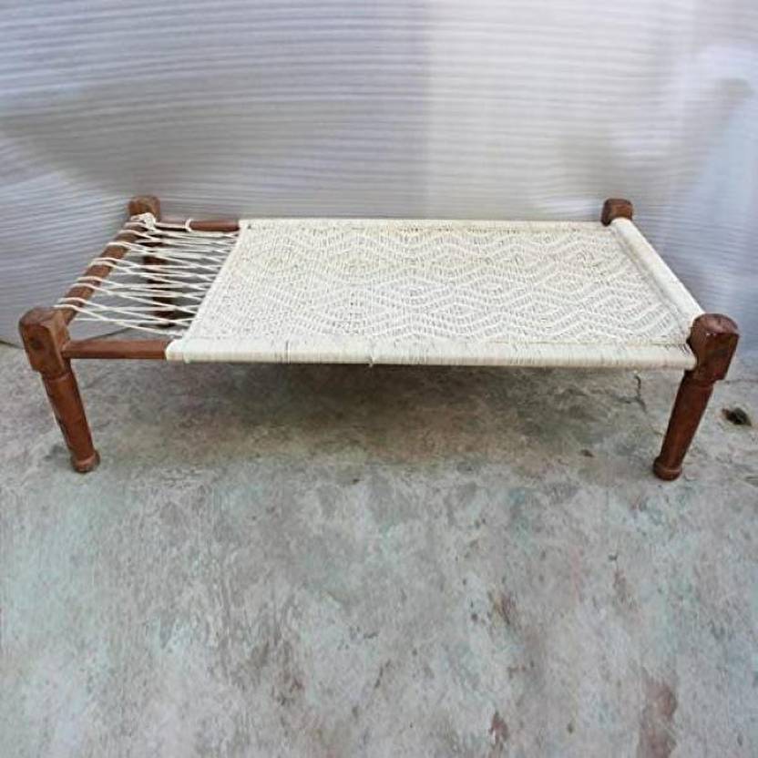 Worldwood Indian Design Urban Manjhi Woven Natural Rope Charpai Solid ...
