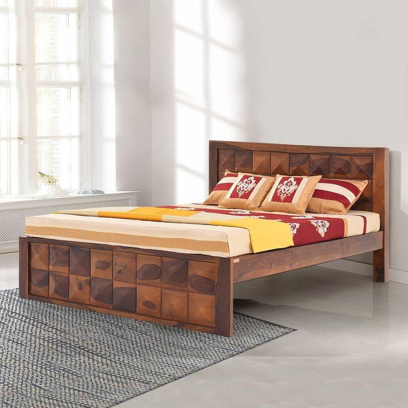 RoyalOak Solid Wood Queen Hydraulic Bed Price in India - Buy RoyalOak ...
